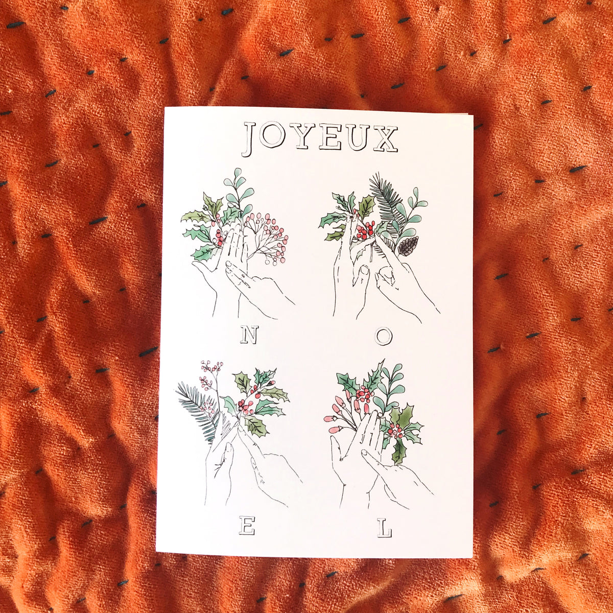 British Sign Language Christmas Card 4 Pack – Gem Pang Illustration