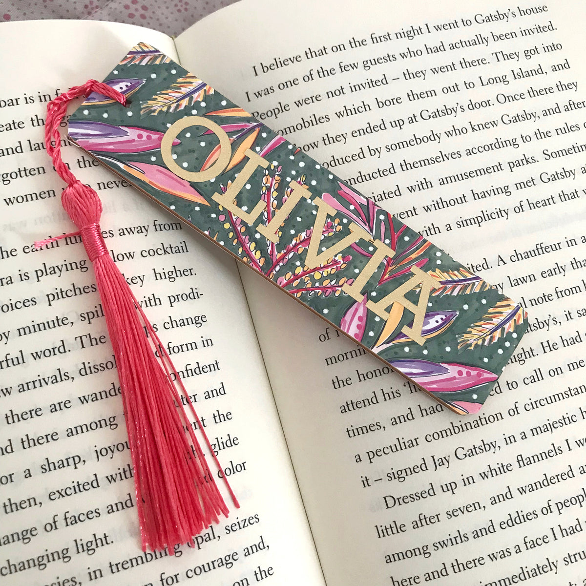 Personalised Wooden Bookmark ( NEW & More Patterns available) – Gem ...