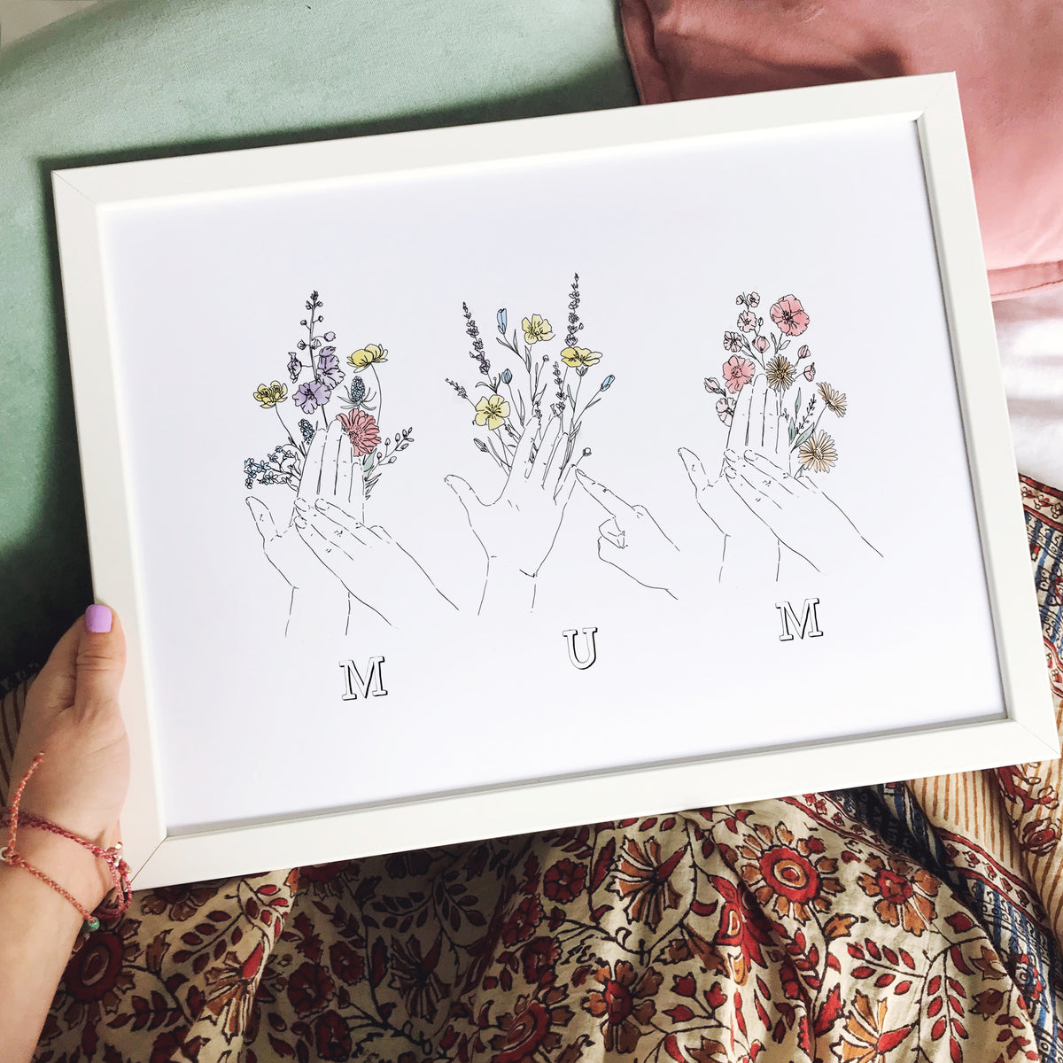 MUM Colourful Sign Language print (different Variations available ...