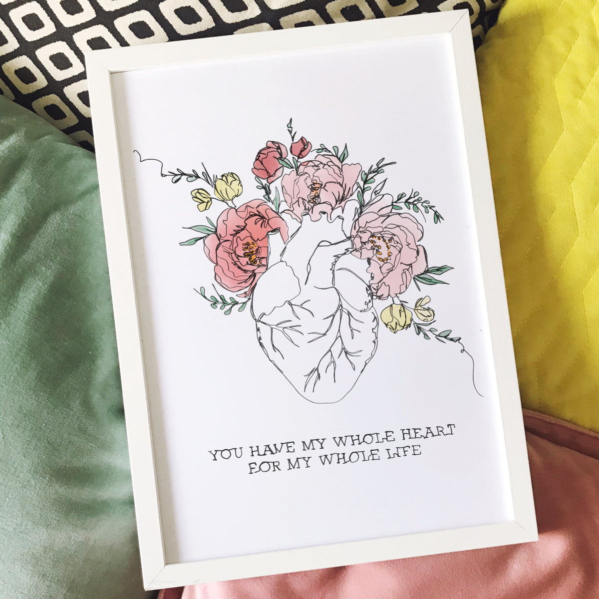 My Whole Heart (colour option available) – Gem Pang Illustration