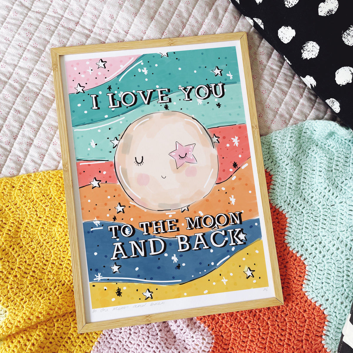 I Love You To The Moon And Back – Gem Pang Illustration